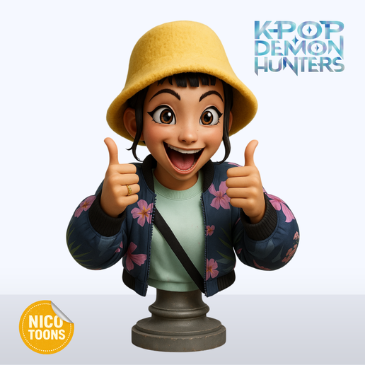 👤 Zoey bust - chasseurs de démons de la kpop・Fichier STL pour Impression 3D・Cults