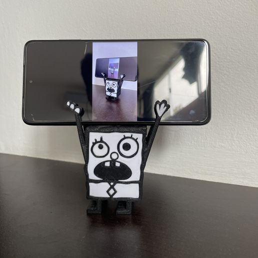 STL file Phone holder Doodle Bob 📞 ・3D printable model to download・Cults