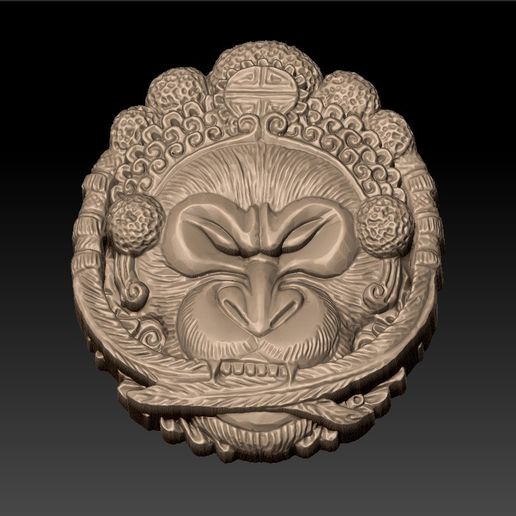 🐒 Monkey・Free STL File for ・Cults
