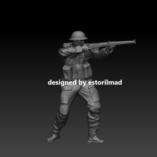 STL file WW2 BRITISH SOLDIER IN CAEN NORMANDY V2 🫡 ・Design to download ...