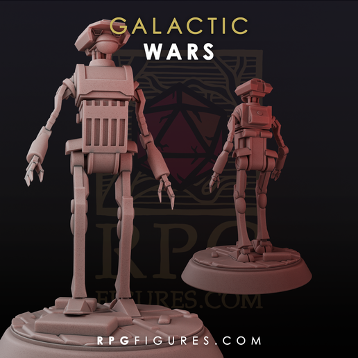 🤖 Galactic Wars | Tactical Droid・ 3D File for 3D printing・Cults