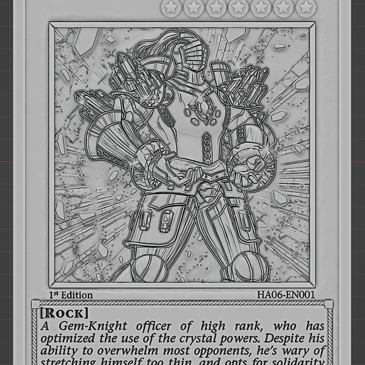 🔮 Gem-Knight Crystal - yu-gi-oh!・Free STL File for 3D printing・Cults
