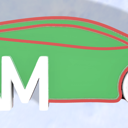 3D file Letrero Auto / Car Sign 50 cm 🚗 ・3D printing idea to download・Cults