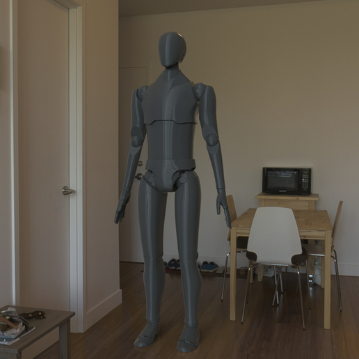 🎭 1:1 Mannequin Action Figure・ 3D File for 3D printing・Cults