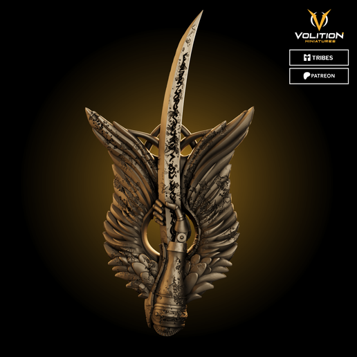 🗡️ Winged Sword Insignia | Talisman | Elden Ring FAN ART・ 3D File for ...