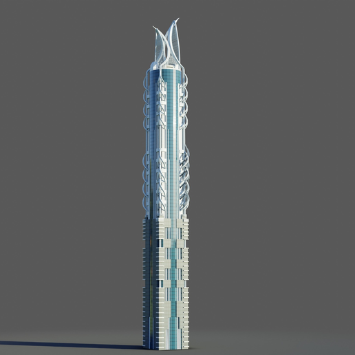 STL file Al Hekma Tower - Dubai 🏗️ ・Template to download and 3D print・Cults
