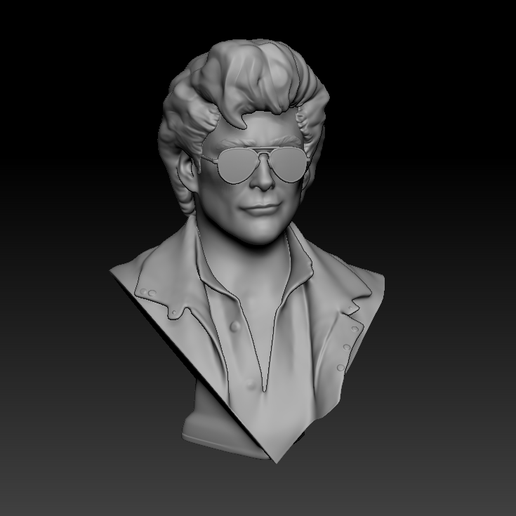 Archivo STL The Hoff - Michael Knight Busto - Auto fantastico - Kitt ...