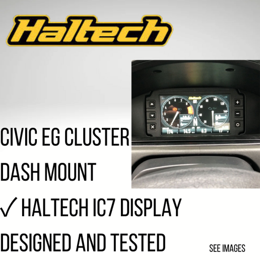 STL file HNDA CIVIC 5TH GEN EG EH CLUSTER RECESSED DASH MOUNT FRAME ...