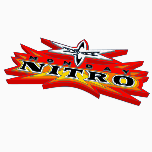 🤼 WCW MONDAY NITRO (1999) Logo Display by MANIACMANCAVE3D・ STL File for ...