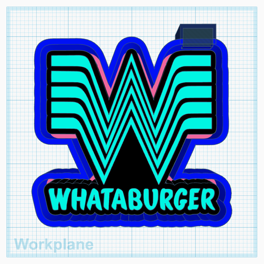 👾 Whataburger logo・ STL File for ・Cults