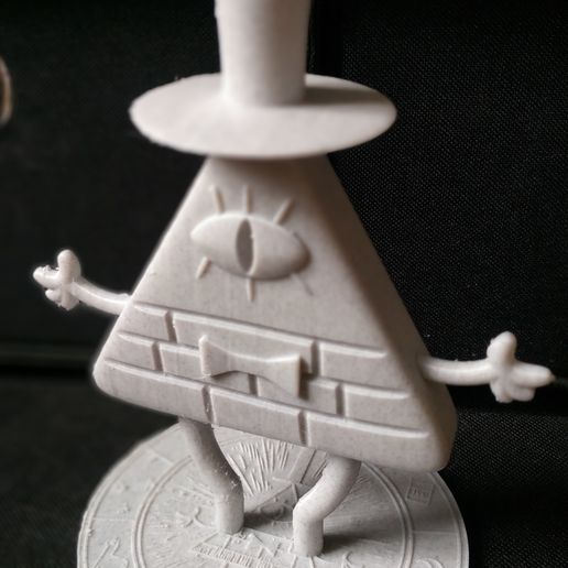 👁️ Bill Cipher from Gravity Falls・Free STL File for ・Cults