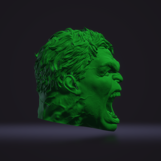 🎧 HULK Headphone Head - 3D Printed Headphone Stand Bust, Hulk ...