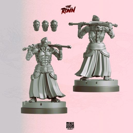 🆓 THE RONIN - Free Mini・Free STL File for 3D printing・Cults