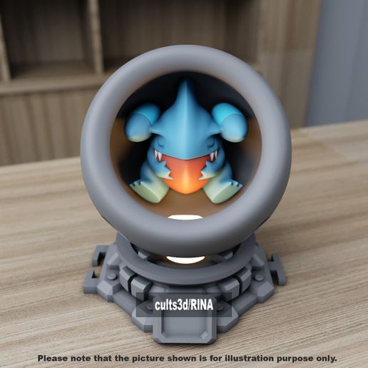 🐉 Gible healing machine pods・ STL File for 3D printing・Cults