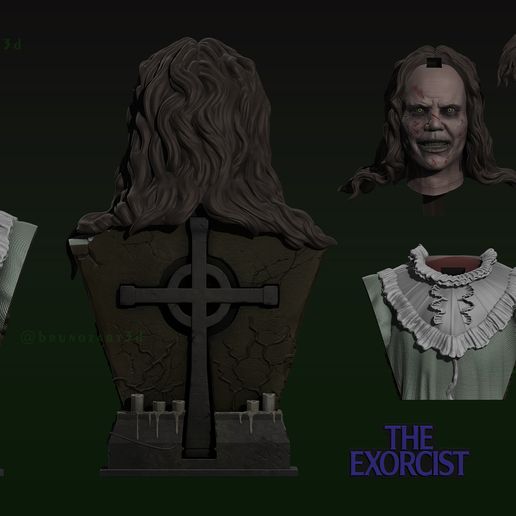 📽️ Regan Macneil Exorcist・ STL File for 3D printing・Cults