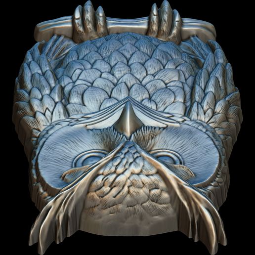 🦉 Highly Detailed Owl Relief STL file for 3d printing or CNC・ STL File ...