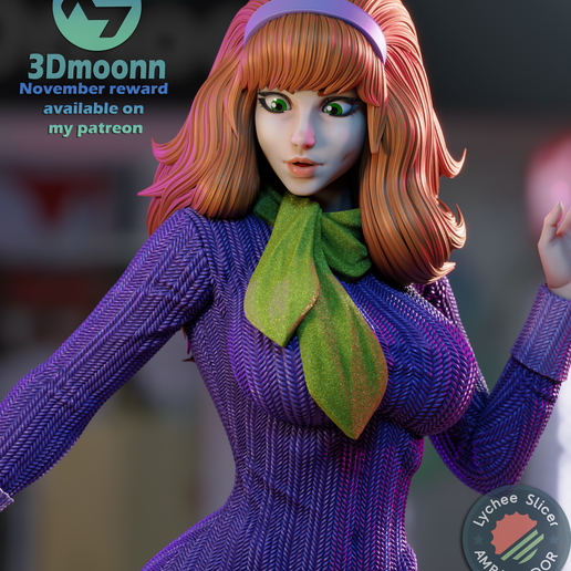 👧 Daphne Scooby Doo・ 3d File For 3d Printing・cults