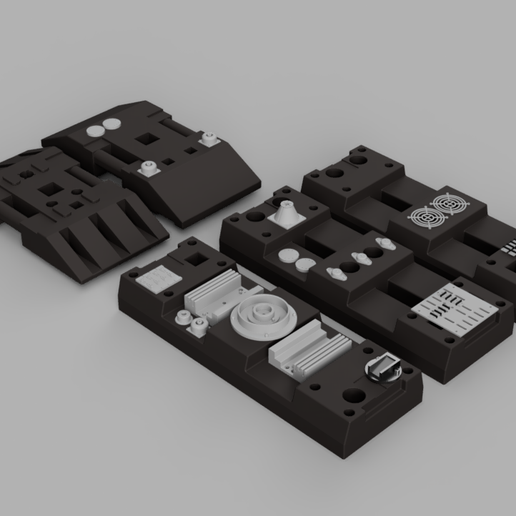 🤖 Galaxy's Edge Droid Cleaning Area Wall Panel Greeblies・ 3D File for ...