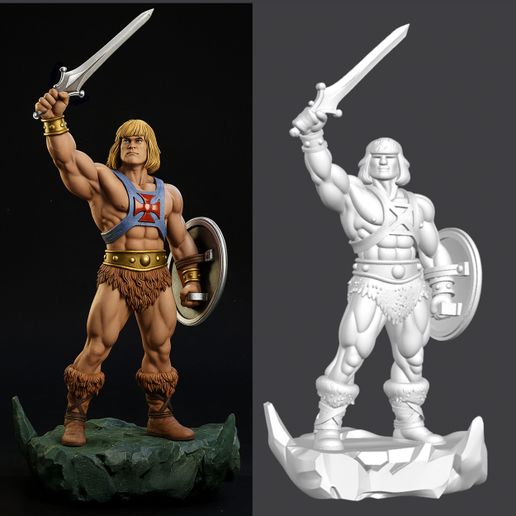 🗿 he-man masters of the universe miniaturas・Archivo STL para Impresión ...