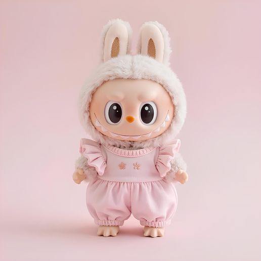🩰 Labubu Tutu Skirt toy・ STL File for 3D printing・Cults