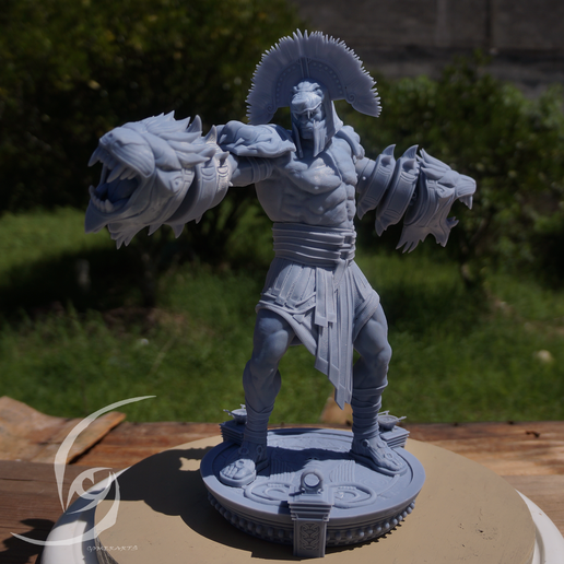 🎮 Hercules God Of War STL 3D Print Statue・ 3D File for 3D printing・Cults