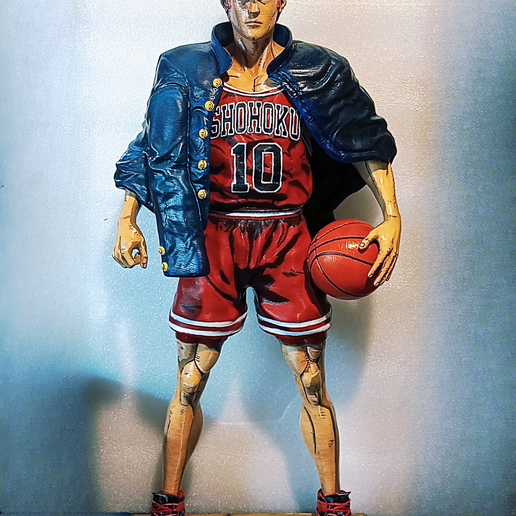 🏀 Hanamichi Sakuragi statue・ 3D File for 3D printing・Cults