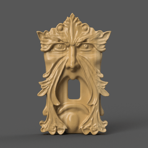 STL file stylized man light switch plate 👨 ・3D print model to download ...