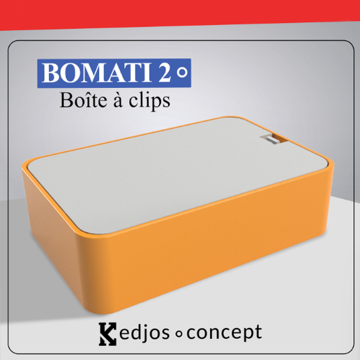 Free STL file BOMATI 2 (Clip box) 📦 ・Object to download and to 3D print ...