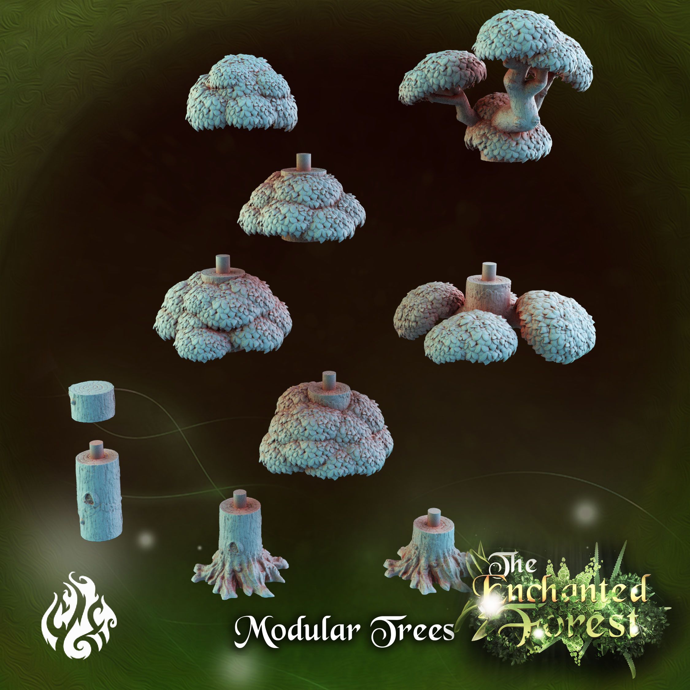 3D file Modular Trees・3D printer model to download・Cults