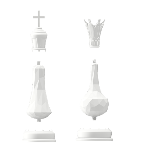 Free STL file Cantarella chess Queen and King vocaloid ♟️ ・3D printer ...