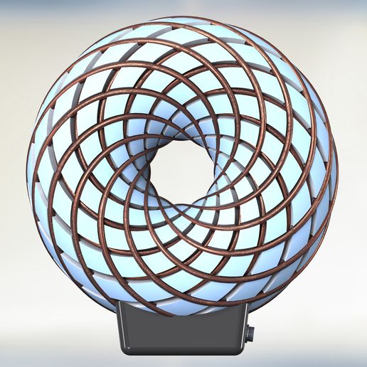 🌊 Rodin Coil Torus .STL 12 INCHES Diameter Coil + Coil Holder | iToroid ...