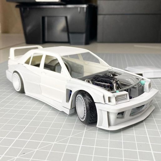 3D printer Mercedes Sauber C9 TT V8 Engine RWD Format w Gearbox • made ...
