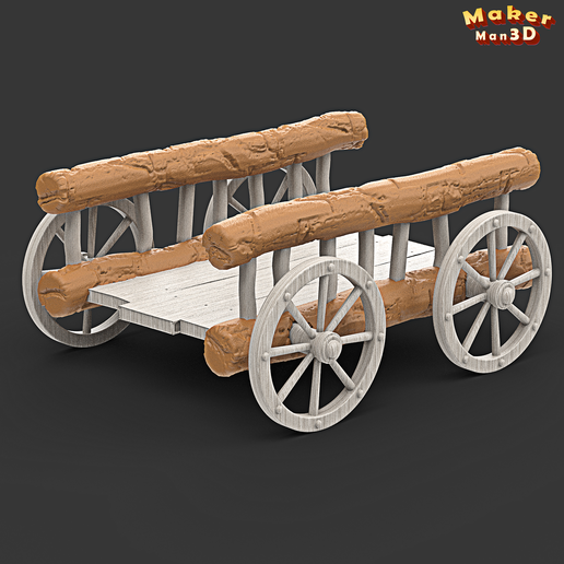 STL file Medieval Cart 🛒 ・3D printing model to download・Cults