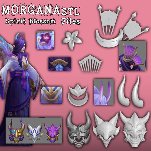 🌼 MORGANA SPIRIT BLOSSOM - SPIRITUAL FLOWER - COSPLAY STL・ STL File for ...