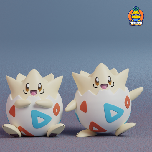 STL file Pokemon - Togepi with 2 poses 🐉 ・3D printing design to ...