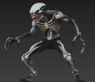 👽 Alien slave vassal・ 3MF File for 3D printing・Cults