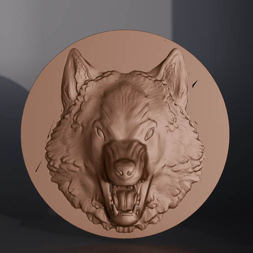 STL file Wolf-coin 🐺 ・3D printing design to download・Cults