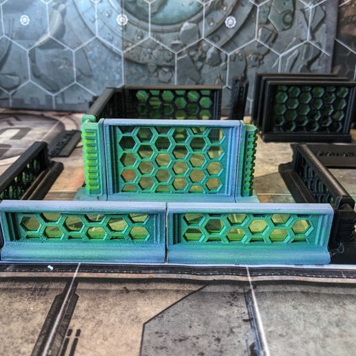 Arquivo grátis STL Shield Wall Terrain Set 🛡️ (3MF)・design de impressão 3D para download・Cults