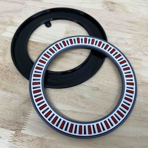 🔪 Lazy Susan Mechanism 2.0 (Conical Bearings) 180mm OD・Free 3D File for ...