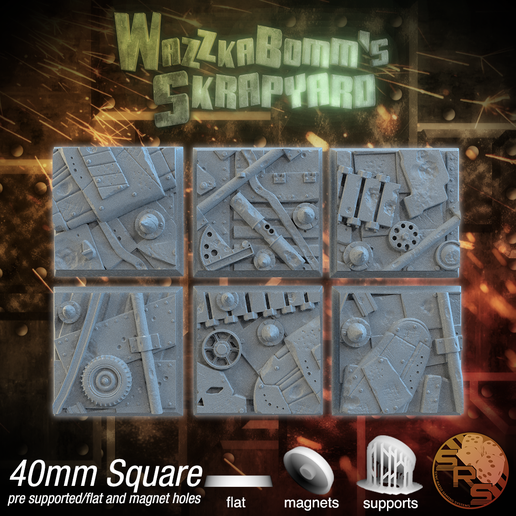 🟪 Scrap Bases・ 3D File for ・Cults
