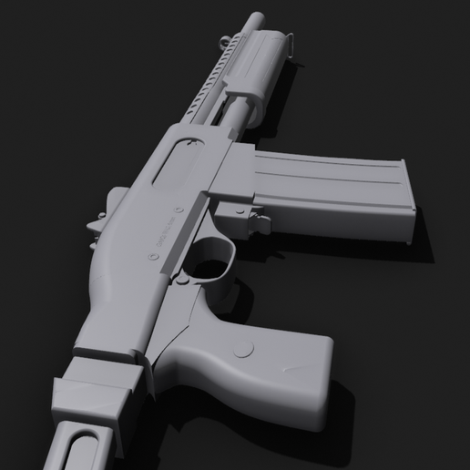 STL file Hawk Type 97-2 Anti-Riot Shotgun ( Prop-Gun ) 1/1 Scale 🦅 (3MF ...