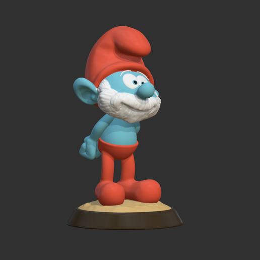 👺 Papa Smurf (fanart)・ STL File for 3D printing・Cults