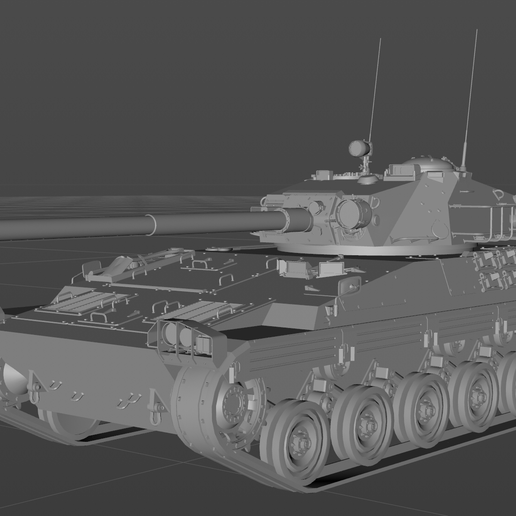 🪖 French MARS-15 light tank 3D model material・ OBJ File for 3D printing ...