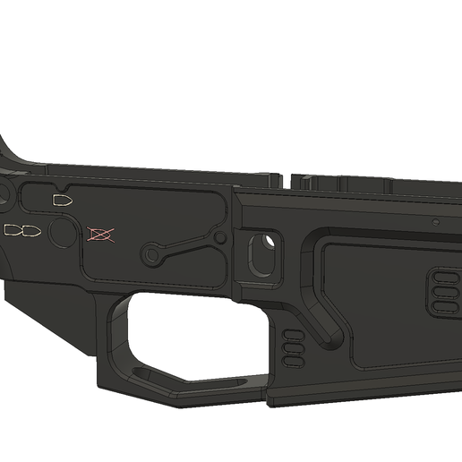 🗼 SLR-B15 under receiver for Tokyo Marui MWS・ STEP File for 3D printing ...