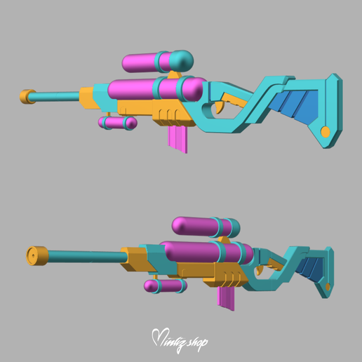🎱 Caitlyn Pool Party Weapon League of Legends・ 3D File for 3D printing ...