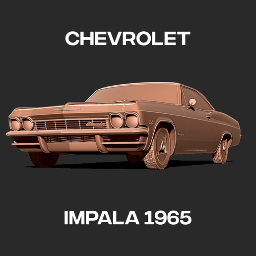 🚙 Chevrolet Impala 1965 3D print model・ STL File for ・Cults