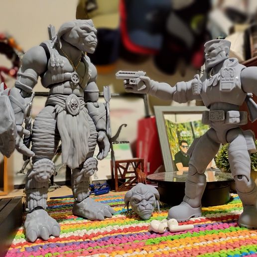 🤏 Small Soldiers - Major Chip Hazard - Platoon Leader - Replica statue ...