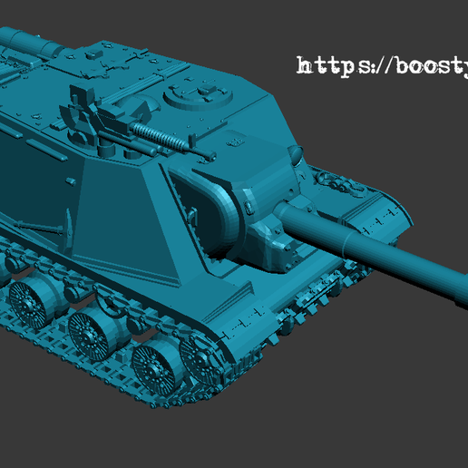 STL file ISU-152 1:100 🪖 ・3D print design to download・Cults