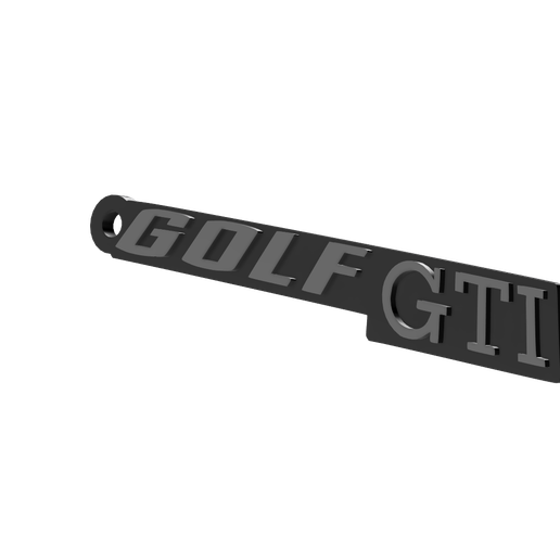 🏌️ Golf 1 GTI key ring・Archivo STL para Impresión 3D・Cults