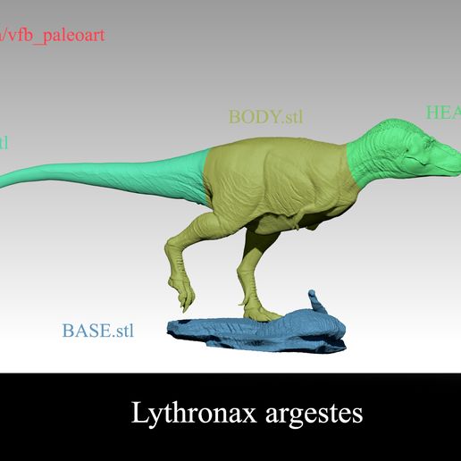 🗿 Lythronax argestes 2・ 3D File for 3D printing・Cults
